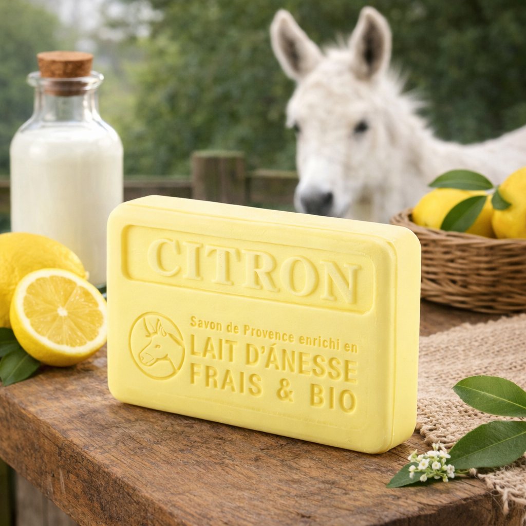 Buy 100g Organic Donkey Milk Soap - Lemon